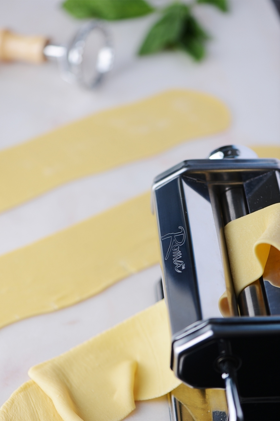 Basil Ravioli Recipe with Creamy Shallot Sauce | The Inspired Home