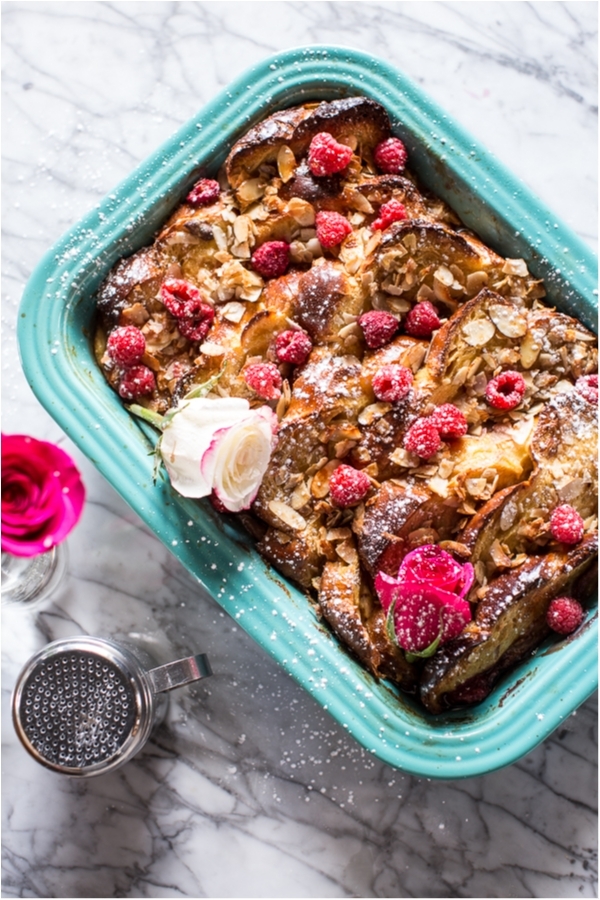 Raspberry Rose Baked French Toast | The Inspired Home | The Inspired Home