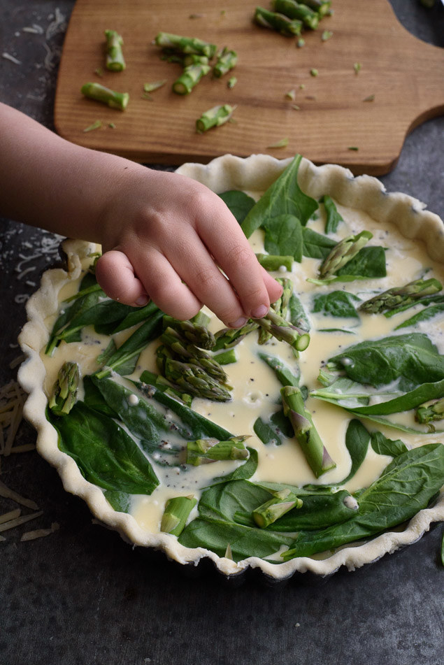 Spring Quiche Ideas: Easy Asparagus Quiche With Fresh Spinach | The ...